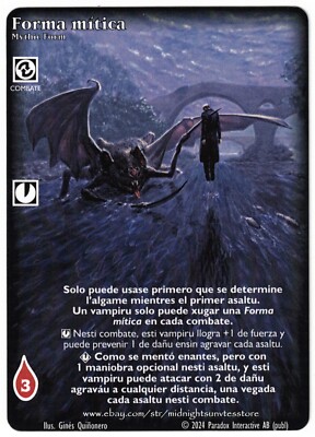 Mythic Form (Asturleonese) Full Art Spanish Championship Promo V:TES ...