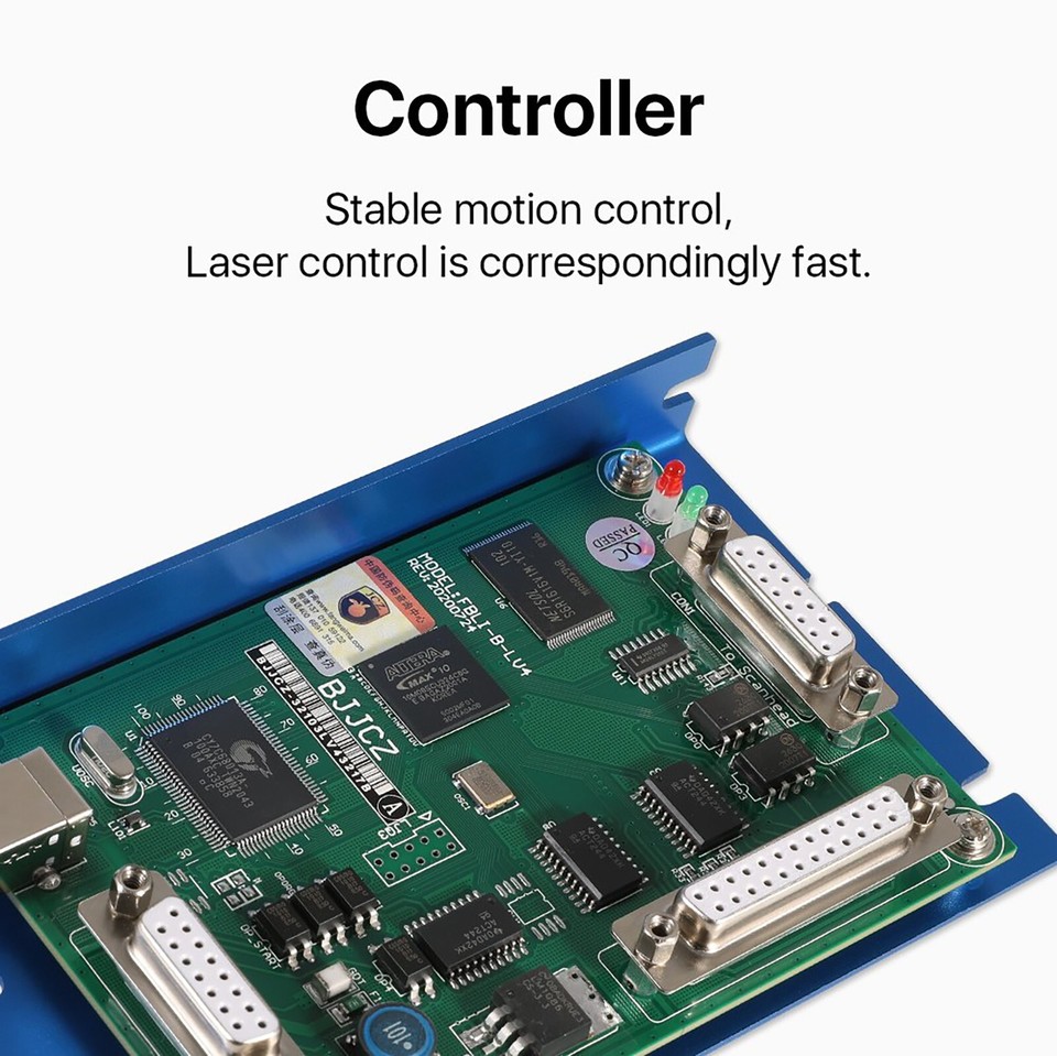 Raycus 100W Fiber Laser Metal Engraver Cutter Machine Rust Removal ...