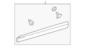 Genuine Lexus Body Side Molding 75072-0E010 | eBay