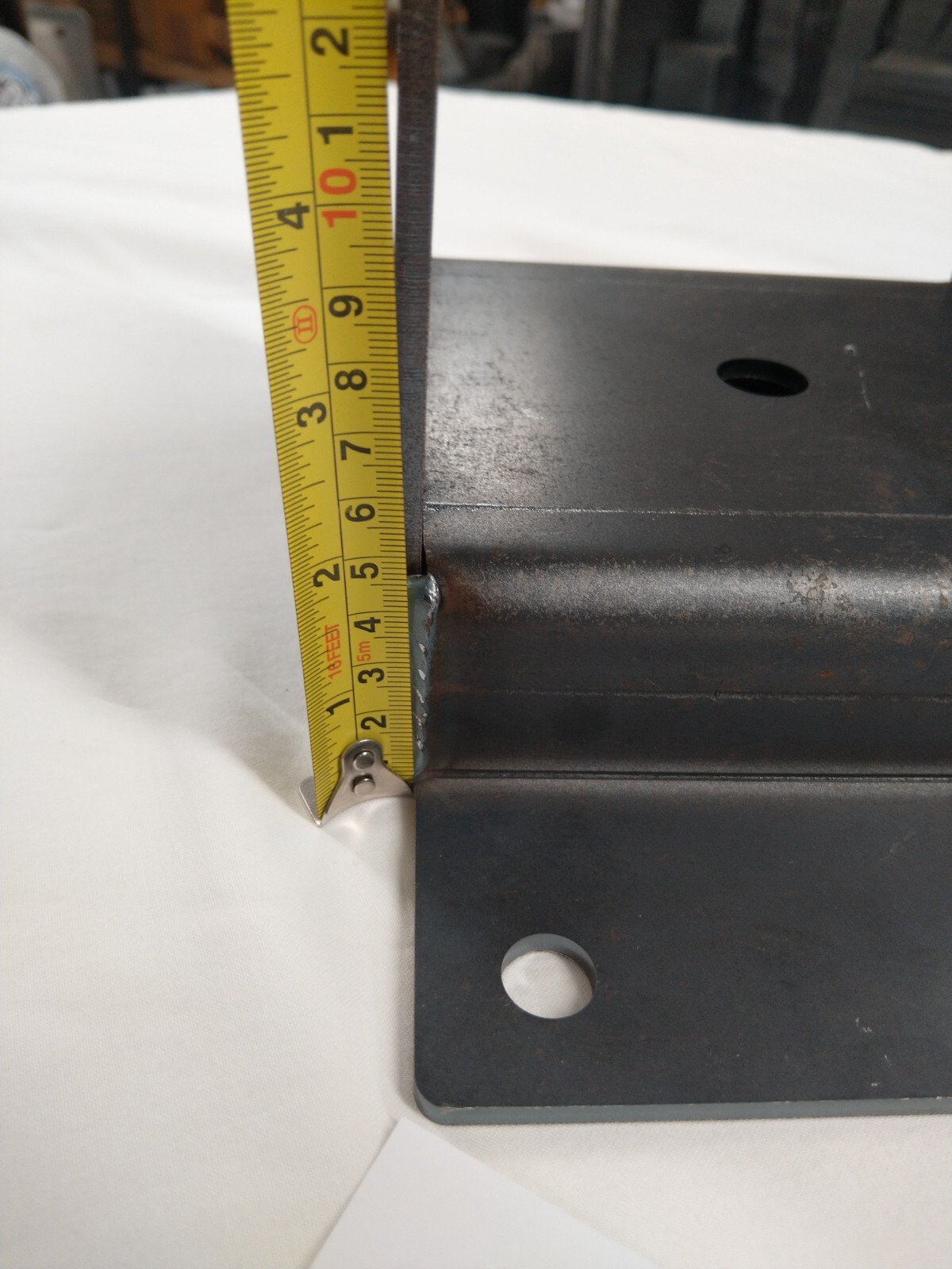 Fence Post Socket 150mm 6" Timber 5mm Thick Steel 50mm Elevation 6 ...