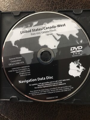 Chevy Chevrolet GM Navigation Disk CD DVD Product # 20861474 6.00 WEST ...