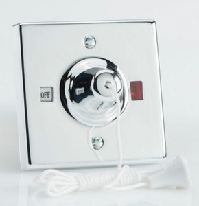 Neon Chrome Effect Shower Ceiling Pull Cord Switch - 45 Amp 45A ...