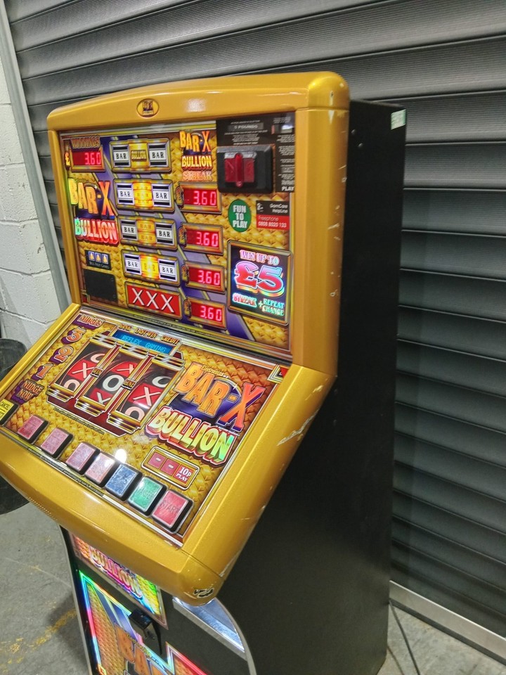 Bar X Bullion Pub Fruit Machine £5 Jackpot / Midi Cabinet | eBay UK