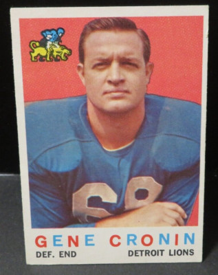 #4677 1959 TOPPS FOOTBALL GENE CRONIN #66 | eBay