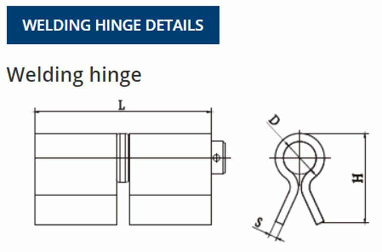 Gate Hinges Set of 2 Heavy Duty Shackle Weld On 20mm Pin 600kg Pair | eBay