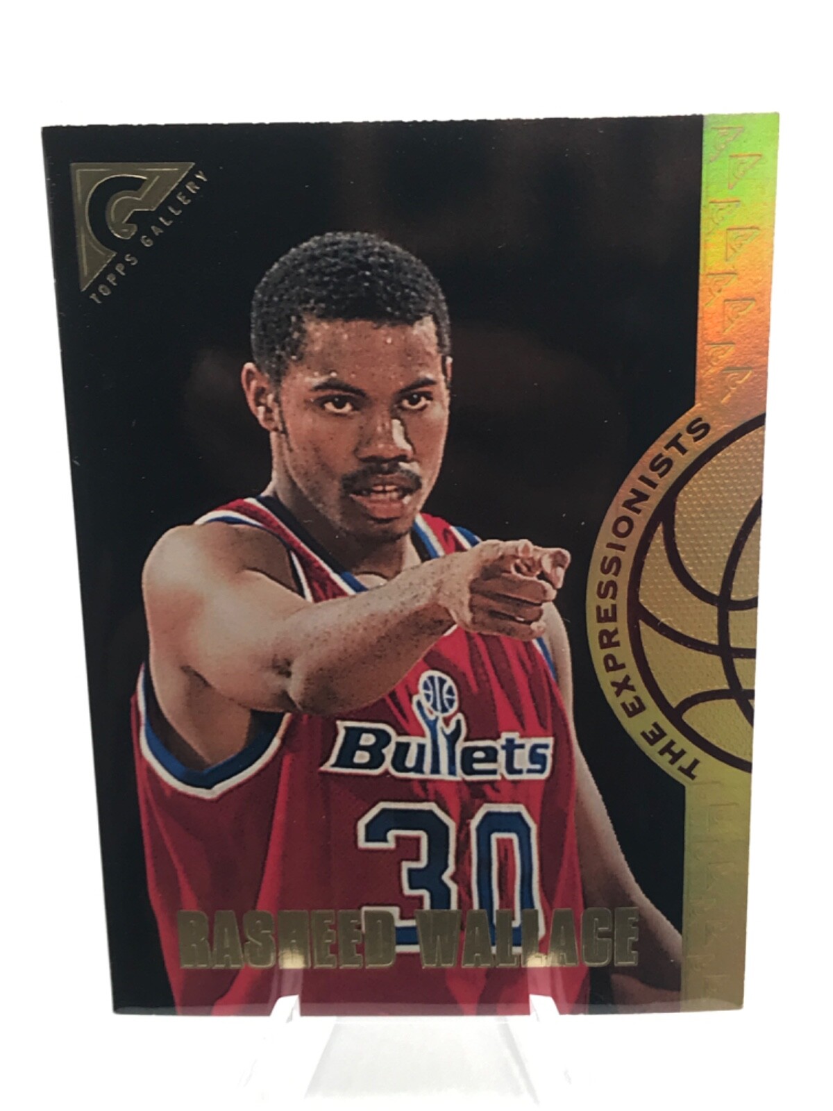 Rasheed Wallace 1995-96 Topps Gallery #EX8 Expressionists Bullets ...