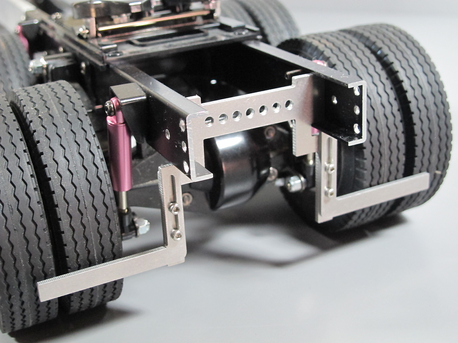 Aluminum Rear Chassis Fender Frame Mount Tamiya 1/14 King Knight Grand ...
