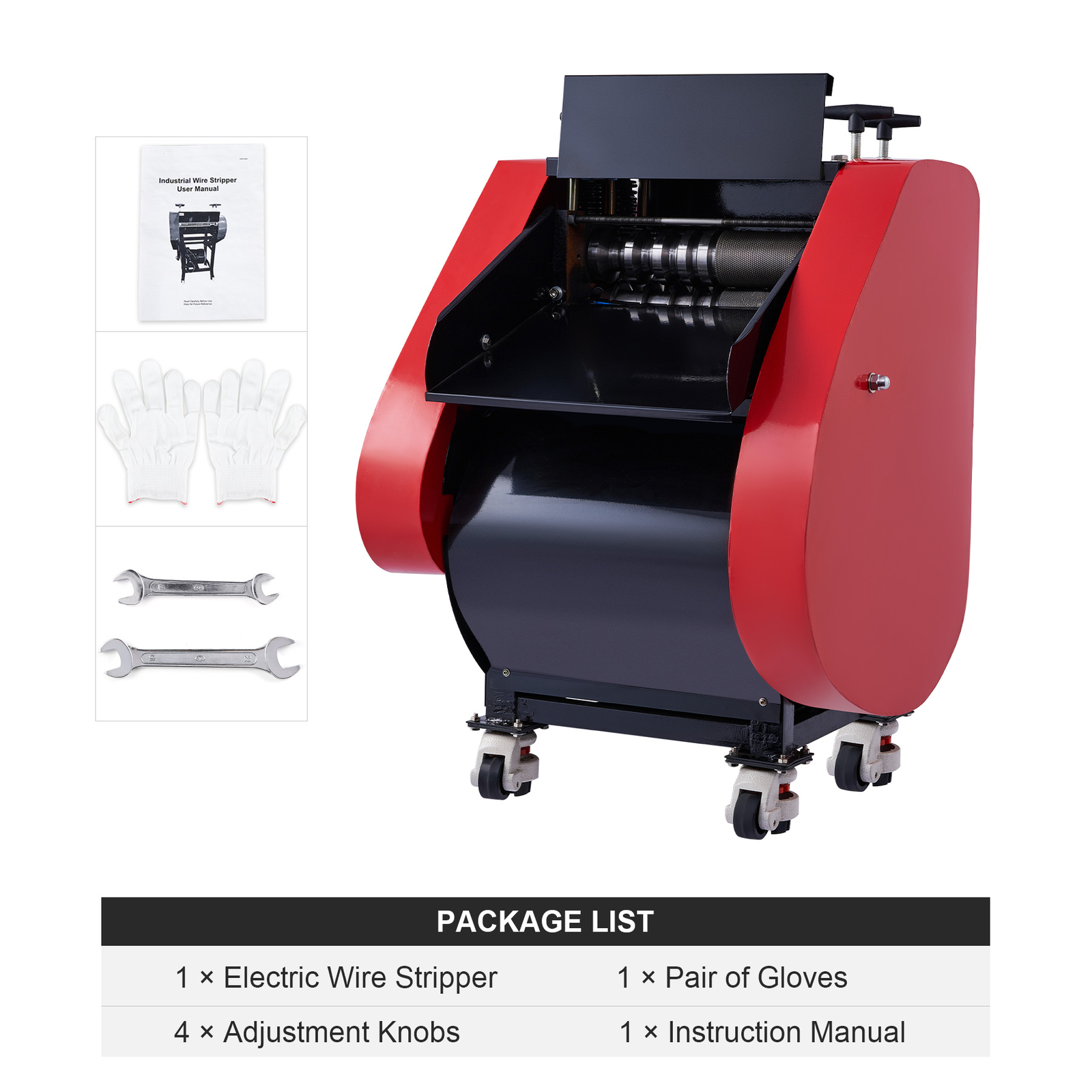 CREWORKS 3HP AUTOMATIC Copper Wire Stripping Machine Powered Cable Wire ...