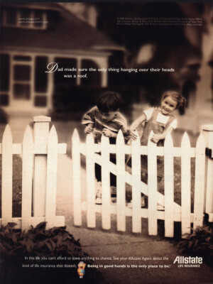 1998 Allstate Insurance: Dad Made Sure Vintage Print Ad | eBay