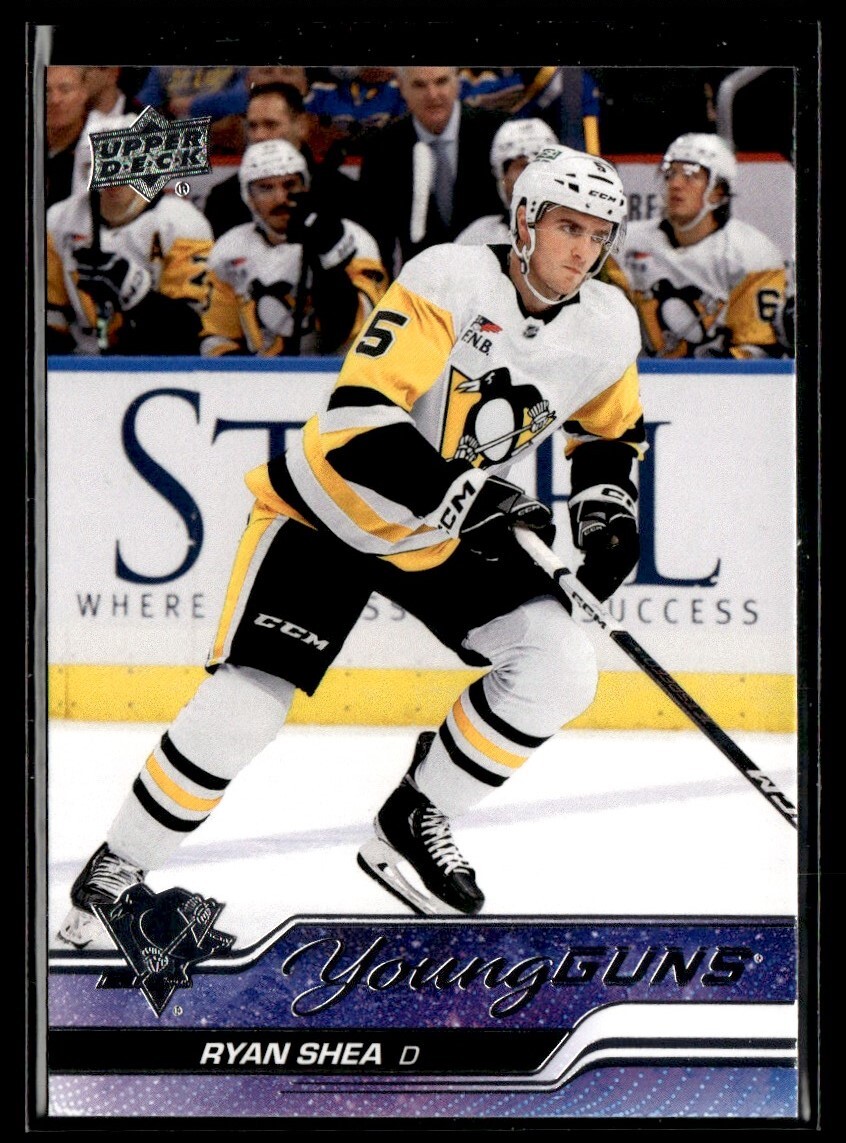 2023-24 Upper Deck Series 2 Young Guns Ryan Shea Pittsburgh Penguins ...