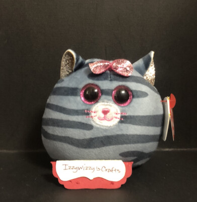 2022 TY Mini Beanie Squish-A-Boos KIKI CAT kitten Plush 3 inch Key Clip ...