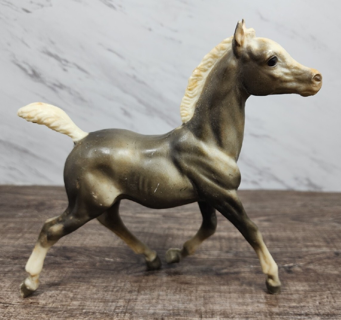 VTG Breyer Running Foal Gray Called Smoke White Points Horse Early 1960 ...