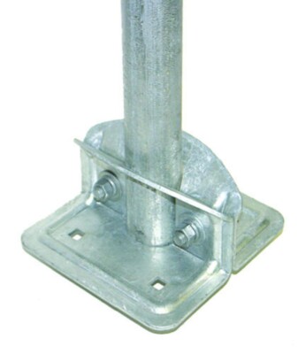 Stationary Dock Foot Plate Galvanized Commercial Marine Grade Clamp ...