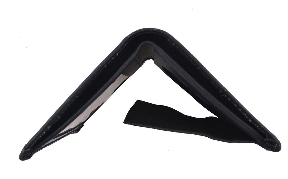 Marshal Genuine Leather RFID Slim Thin Bifold ID Money Wallet Oval ...