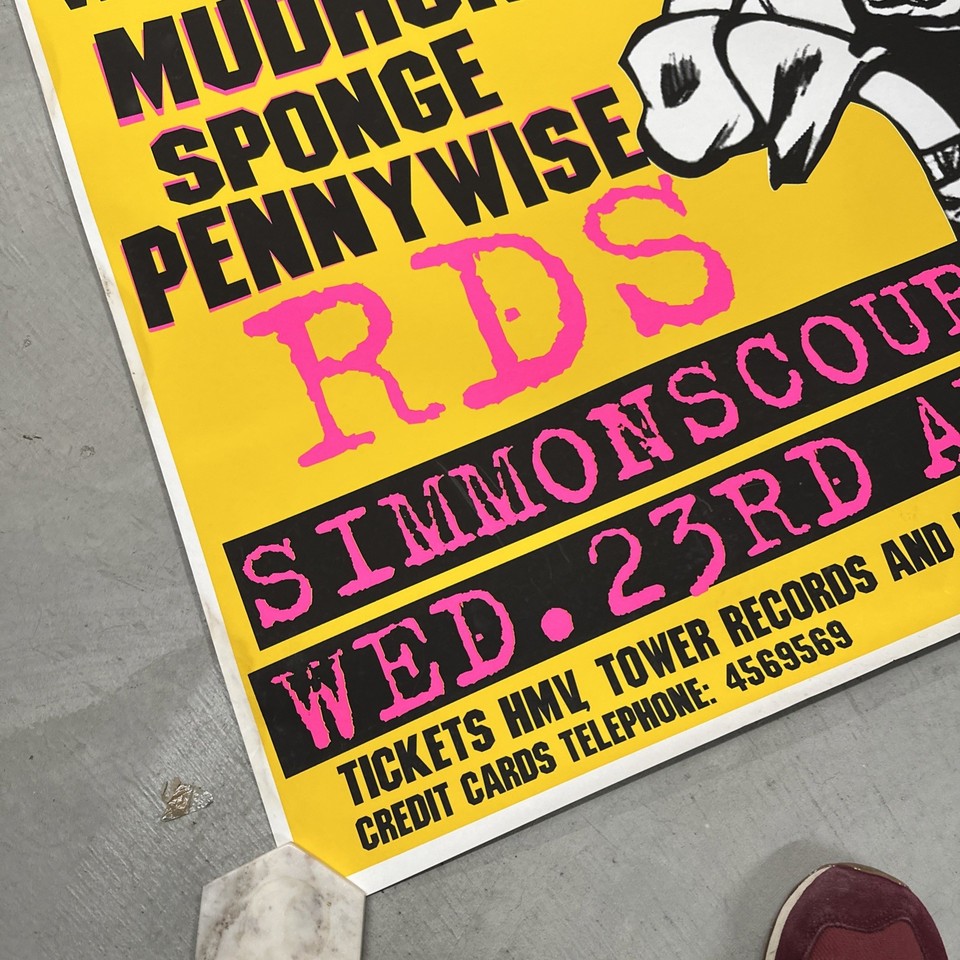 Vintage 1995 SOUNDGARDEN Tour Poster Sunstroke White Zombie Mudhoney 60 ...