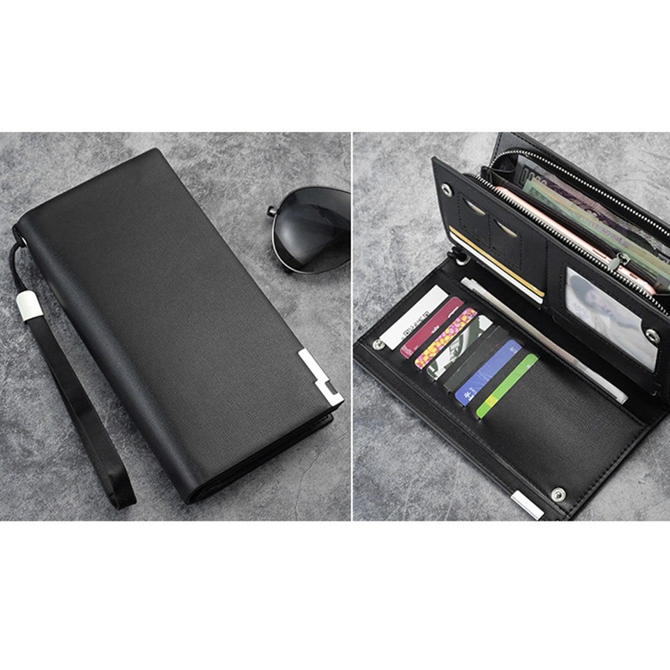 Long Paragraph Wallet Zippered Large Capacity Purse Multi Slots Holder ...