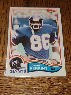 GIANTS JOHNNY PERKINS 1982 TOPPS #430 | eBay