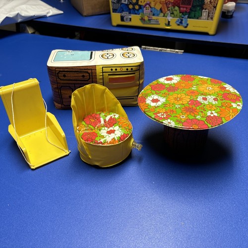 Vtg Mattel Superstar Barbie Puff N Play Inflatable Blow Up Kitchen 1977 ...