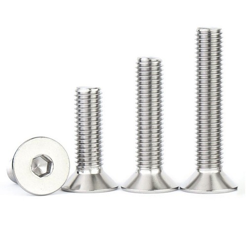 M1.6-M16 Countersunk Screws Hexagon Socket Allen Key Bolts A2 Stainless ...