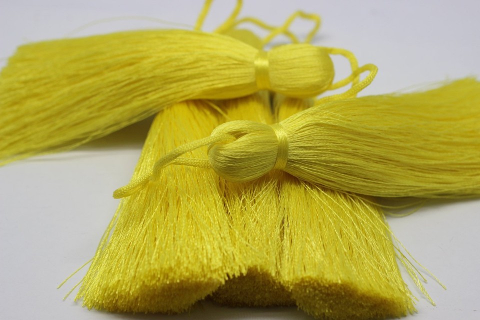 10 pcs HQ Extra Large Silky Tassel, 100% Turkish Product 110 mm Large ...