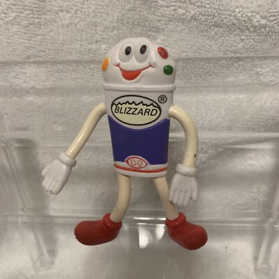 Vintage 1998 Dairy Queen DQ Blizzard Mascot Bendy Toy Rare. Bx6 | eBay