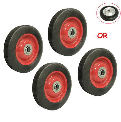 (4pc ) 6" Solid Hard Rubber Tire for Dolly Hand Cart, 5/8" Axle Hole | eBay