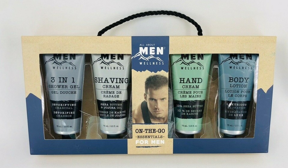 Mens Skin Care Kit and Gift Set 5 items On the Go Care Essentials for ...