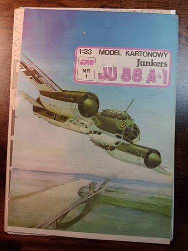 Paper Model Kit GPM No.1 1:33 WW2 Germany Bomber JUNKERS JU 88 A1 | eBay