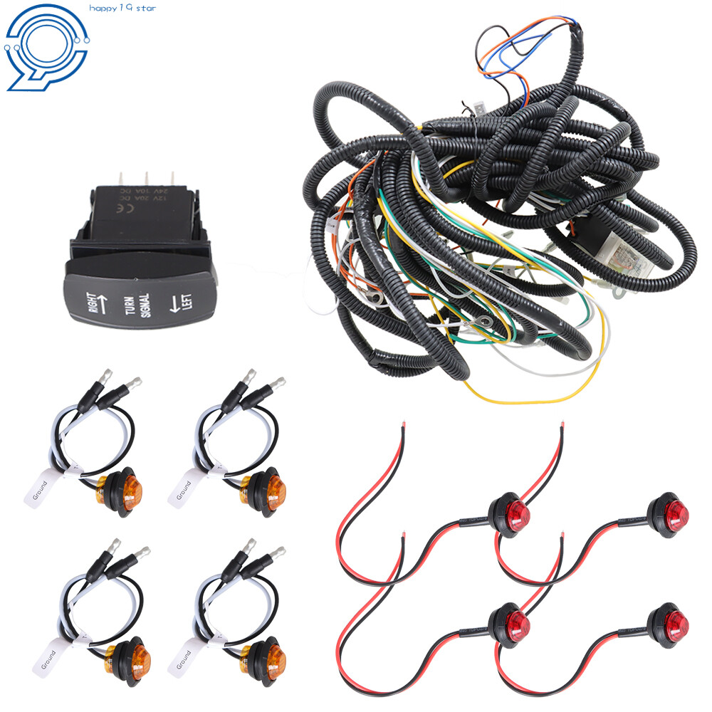 For SXS Kawasaki Mule Teryx 4 UTV Street Legal LED Rocker Switch Turn ...