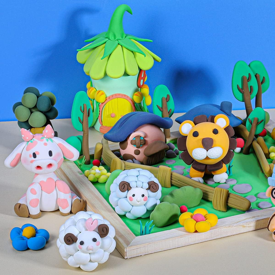 Modeling Clay Air Dry DIY Ultra Light Molding Clay 24 Colors Soft | eBay