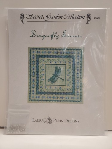 New Laura J Perin Designs Dragonfly Collage Needlepoint With Beads ...