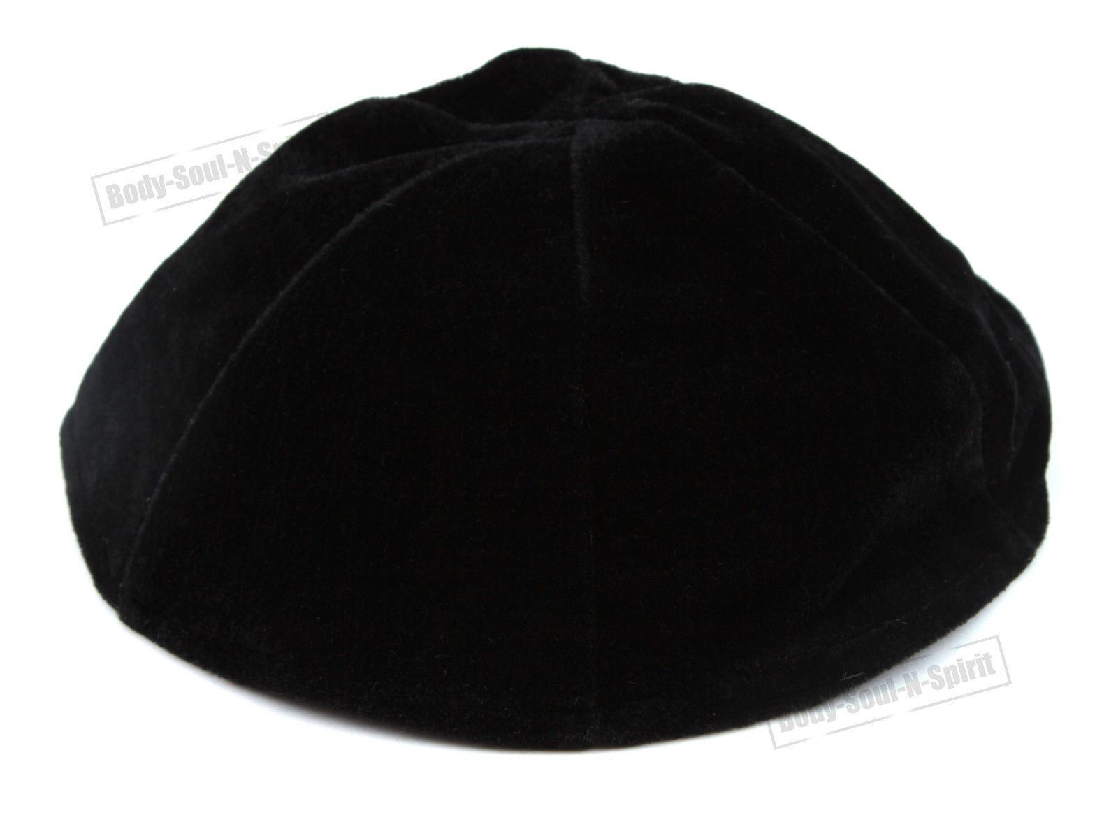 Black velvet Beanie Kippah Yarmulke Kippa Israel Tribal Jewish Hat ...