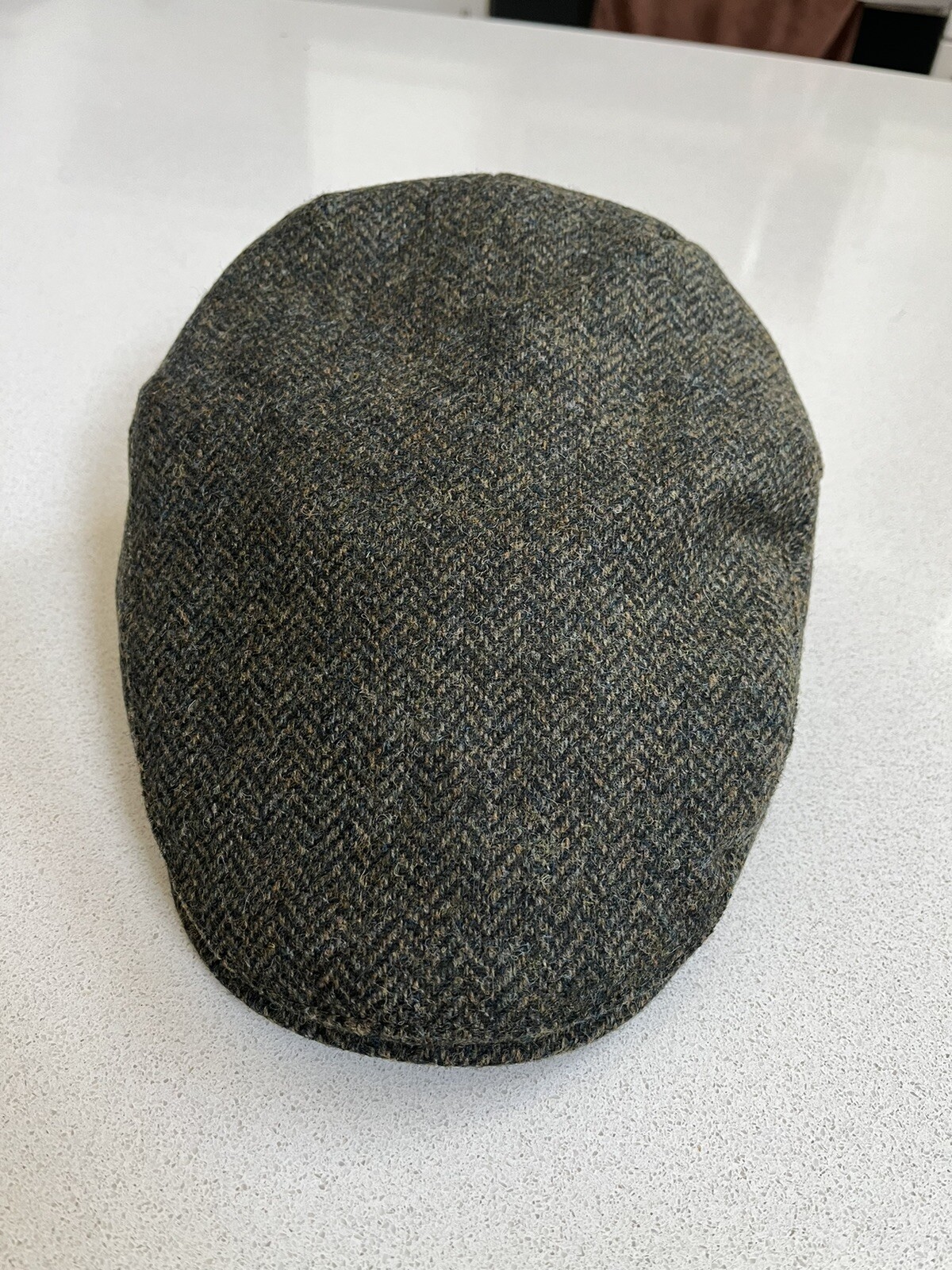 Moon British Tweed Heritage Collection Flat Cap Green Herringbone M 58 ...