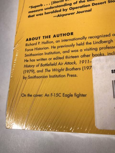 Storm over Iraq : Air Power and the Gulf War by Richard Hallion (1997 ...