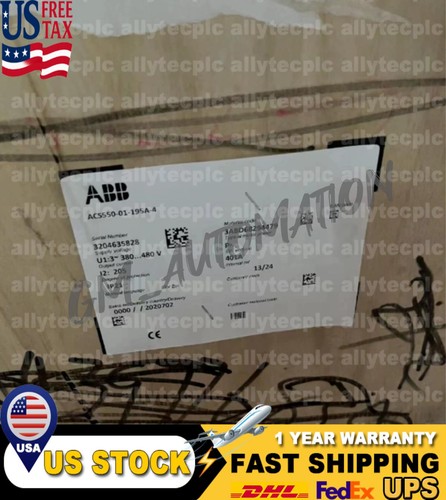 ACS550-01-195A-4 ABB Inverter Brand New By DHL or FedEx No Keypad | eBay