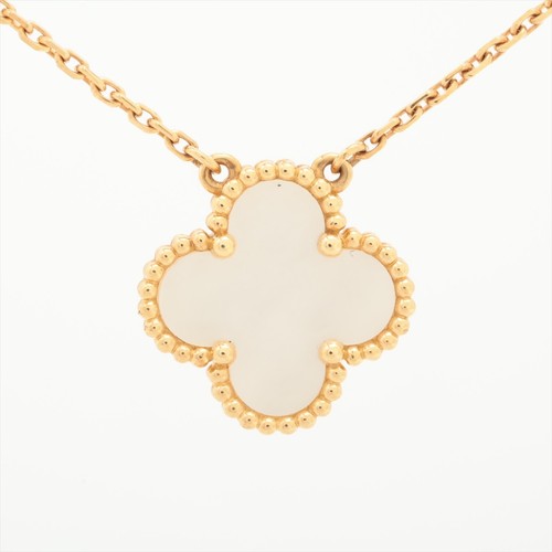 Van Cleef & Arpels Vintage Alhambra shells Necklace 750(YG) 5.2g ...