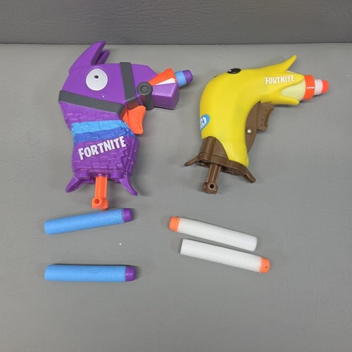 2 Nerf X Fortnite Micro Peely Banana & Y0nd3r Blaster Micro Shots ...