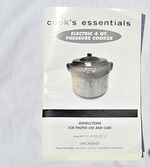 NEW Instant Pot 4QT Cooks Essentials Electric Pressure Cooker 99735 ...