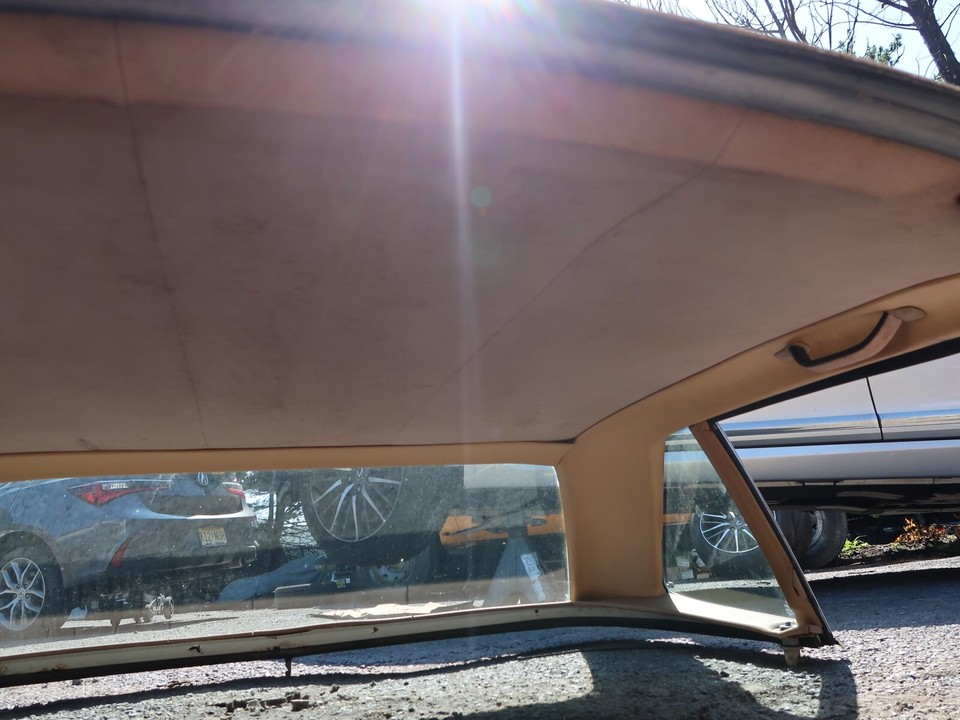 1972-1989 MERCEDES R107 380SL GENUINE CONVERTIBLE HARD TOP ROOF YELLOW ...