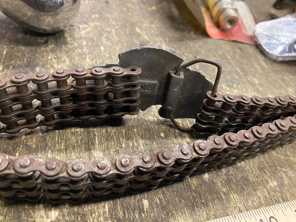 Vtg 60's Primary Chain Belt Harley AMF Shovelhead Panhead Ironhead ERA ...