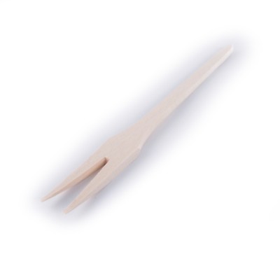Wooden Pickle Fork 24cm 9.4" / French Dry Two Prong Wood Fork / Single ...