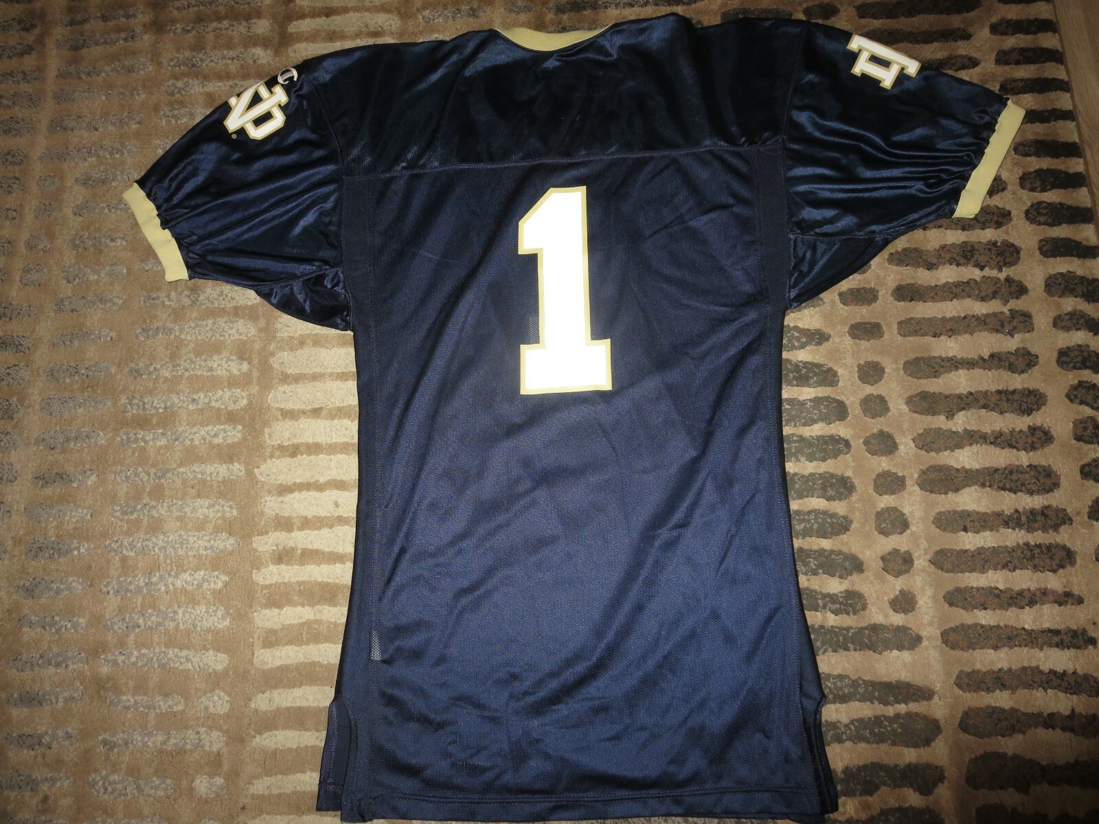 Derrick Mayes #1 Notre Dame Irish Football Team Issued Champion Jersey ...