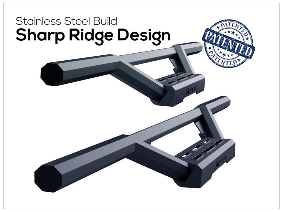 iArmor Stainless Steel Drop Steps for 87-06 Jeep Wrangler TJ YJ 2Dr | eBay