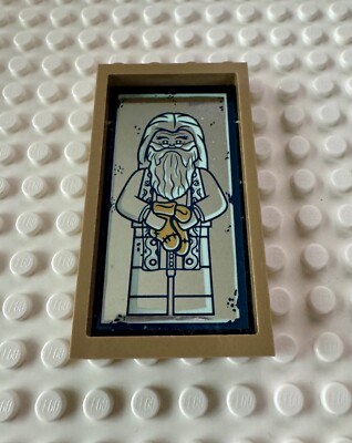 LEGO Harry Potter Glass for Window 1x4x6 Mirrored Albus Dumbledore ...