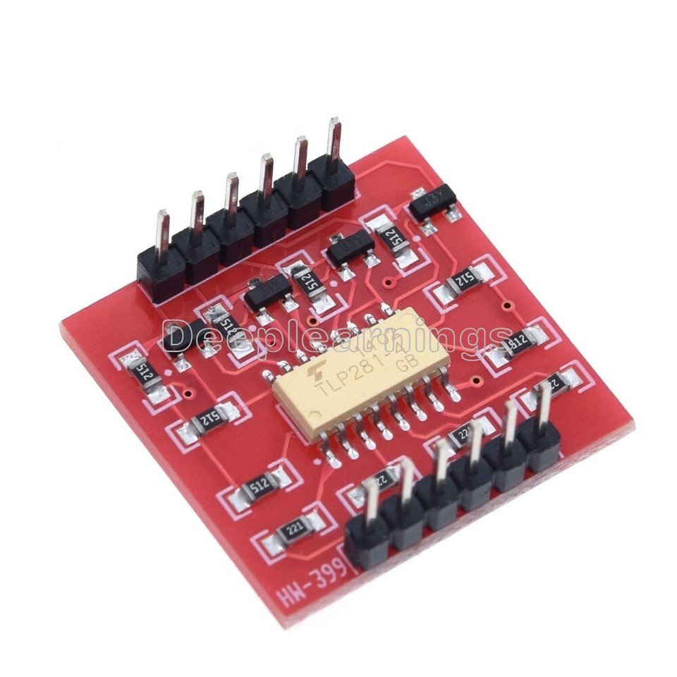 TLP281 4-Channel Opto-isolator IC Module High &Low level Expansion ...
