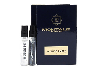 MONTALE PARIS INTENSE AMBER EDP 2.0ml .06oz x 2 COLOGNE PERFUME SPRAY ...