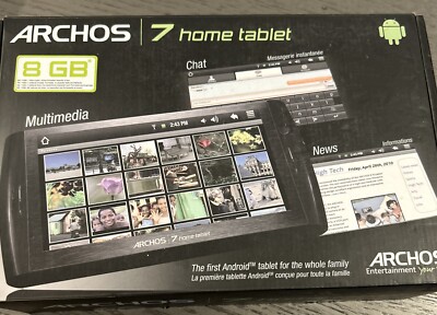 Archos 7 8GB Android Home Tablet V2 MP4/MP3/Photo Viewer (501521) BOXED ...
