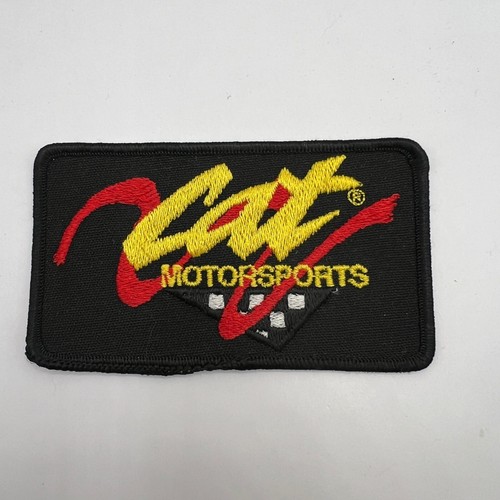 Cat Motorsports Racing Patch Black Yellow Red Embroidery | eBay