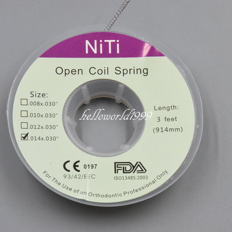 1 Roll Dental Ortho Niti Open Coil Spring 3 Feet Dia.008/010/012/014 ...