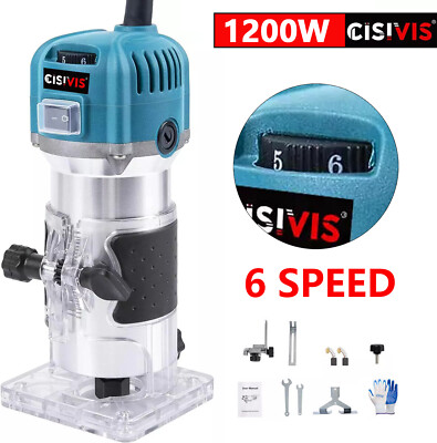 1200W Electric Hand Trimmer Palm Router Woodworking Laminate Wood ...